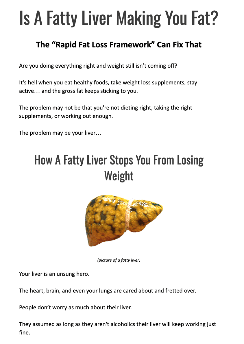 Rapid Fat Loss Framework PLR FE