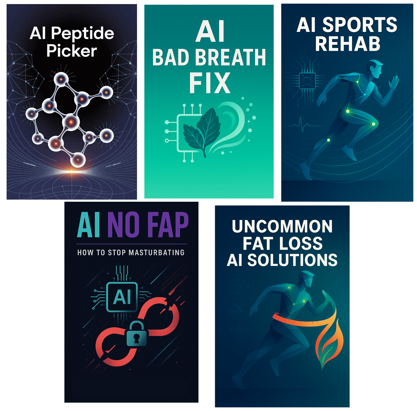 AI Self-Help PLR OTO 4: 5 AI prompt Systems - Health PLR eBooks